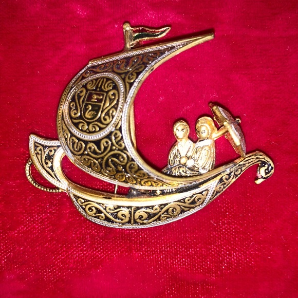 Jewelry | Vintage Boat Brooch From Spain | Poshmark